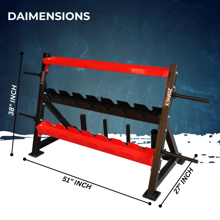 Dumbbell/Weight Plate Stand (3 TIER) ZF-115A - Zorexfitness